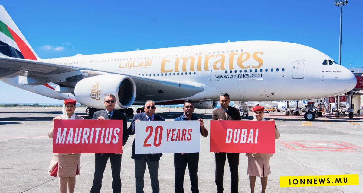 Emirates célèbre ses 20 ans d’opérations vers l’Île Maurice