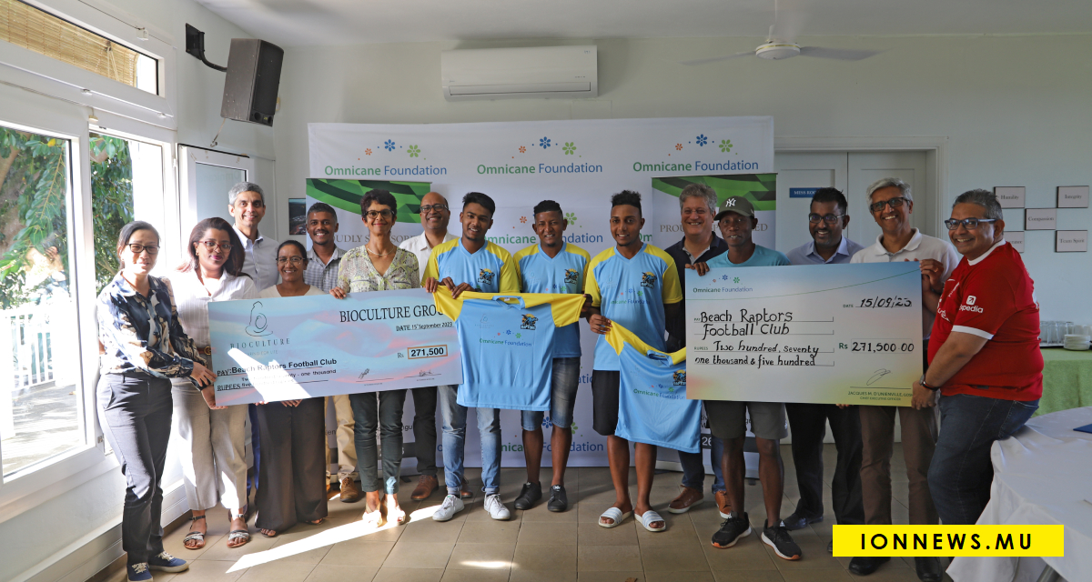 Bioculture et Omnicane Foundation soutiennent le Beach Raptors Football ...