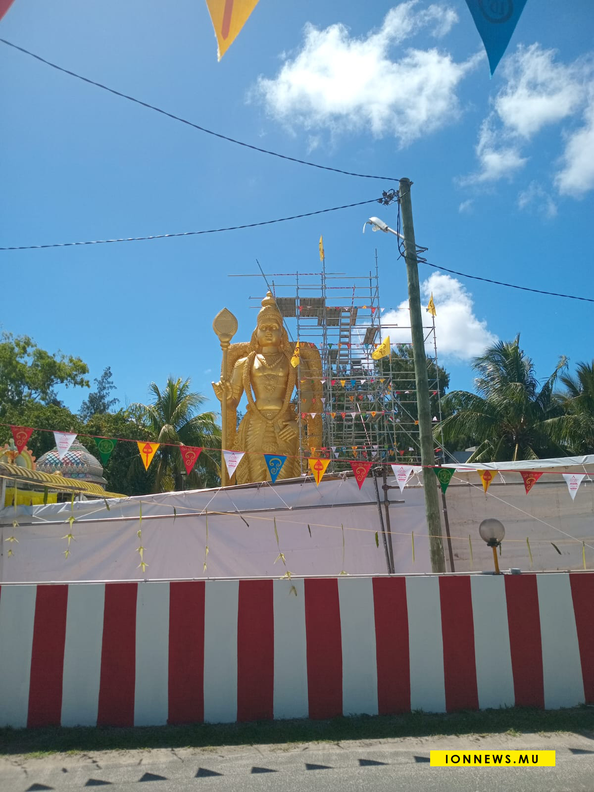 Une statue du Dieu Muruga, haute de 17 m, inaugurée à Cap-Malheureux