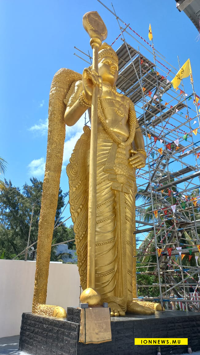 Une statue du Dieu Muruga, haute de 17 m, inaugurée à Cap-Malheureux