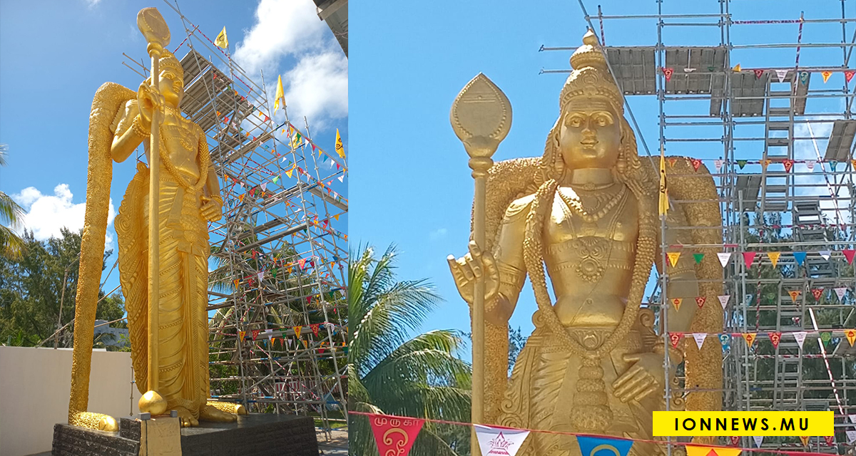 Une statue du Dieu Muruga, haute de 17 m, inaugurée à Cap-Malheureux