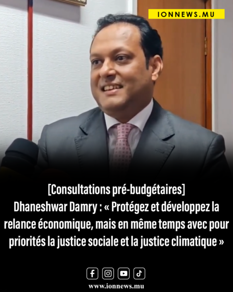 Dhaneshwar Damry : « Protégez et développez la relance économique, mais ...